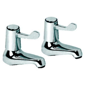 Chrome Plated Hand Basin Taps | 3” or 6' Lever Length
